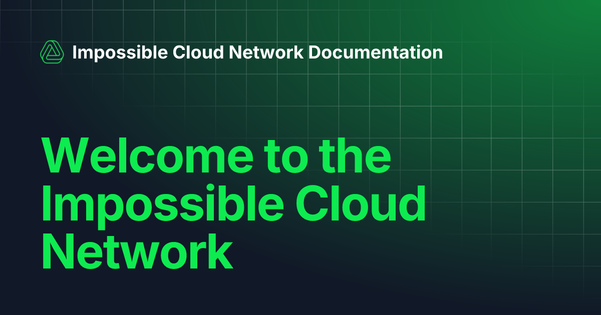 Welcome to the Impossible Cloud Network | Impossible Cloud Network ... Welcome to the Impossible Cloud Network | Impossible Cloud Network ...