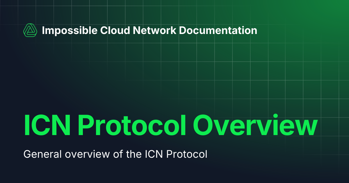 ICN Protocol Overview | Impossible Cloud Network Documentation